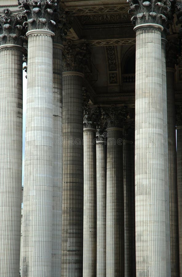 Roman Doric and Ionic Columns Stock Illustration - Illustration of ...