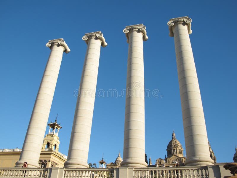 Columns stock photo. Image of tourism, barcelona, montjuic - 27820726