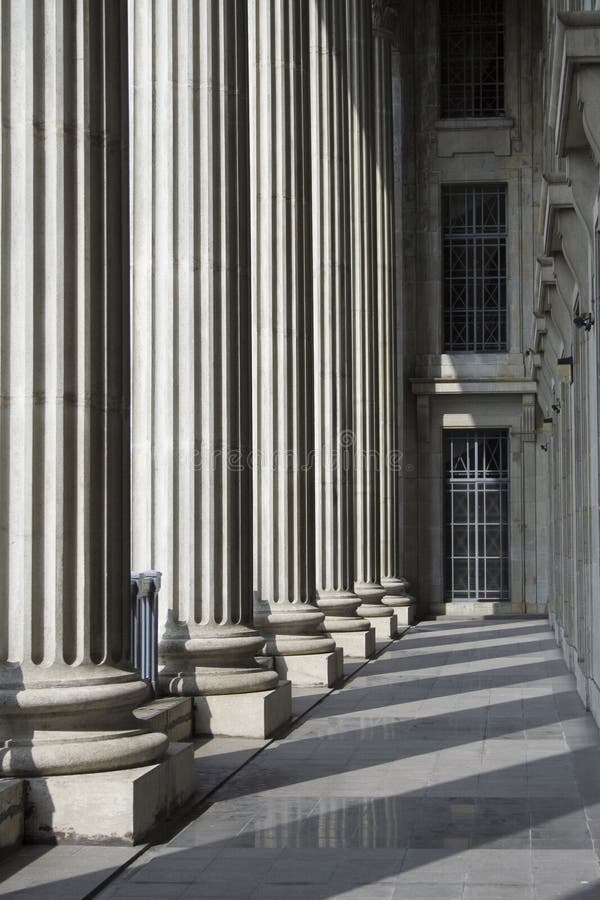 Columns stock photo. Image of landmark, line, shadow, column - 958154
