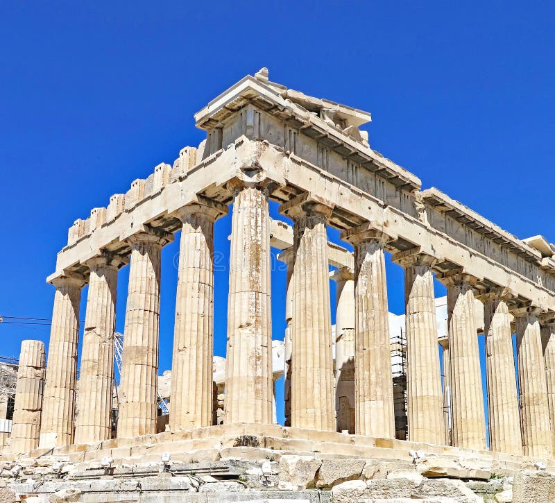 Columns in the Acropolis of Athens Stock Photo - Image of culture ...