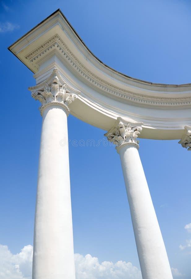 Columns stock image. Image of europe, architectural, greece - 41389561