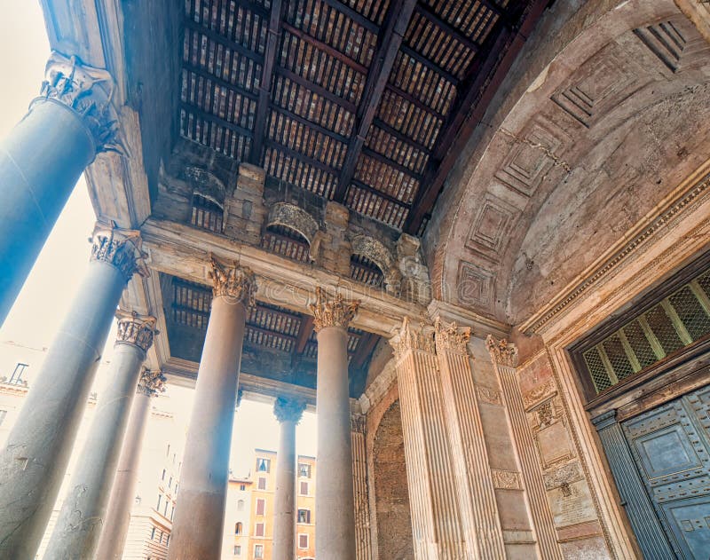 Columns of an Ancient Temple Stock Photo - Image of rome, religion ...