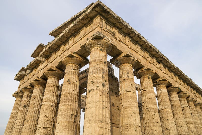 Columns of an Ancient Temple Stock Photo - Image of landmark, ancient ...