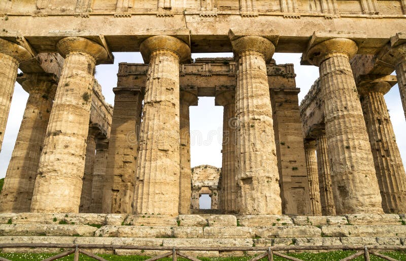 Columns of an Ancient Temple Stock Image - Image of civilization ...