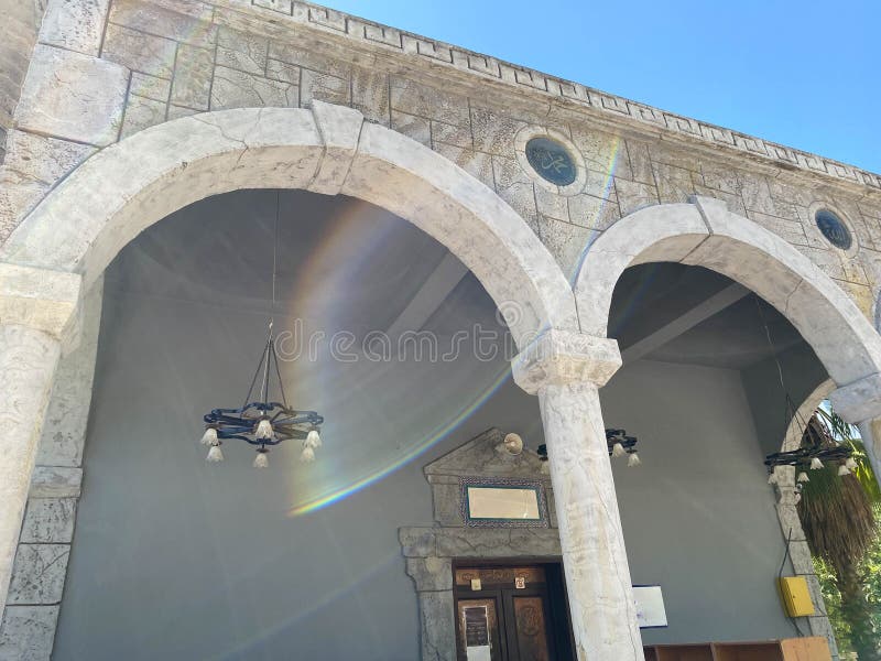 Columns with Arches in a Wall Arab Stock Image - Image of historical ...