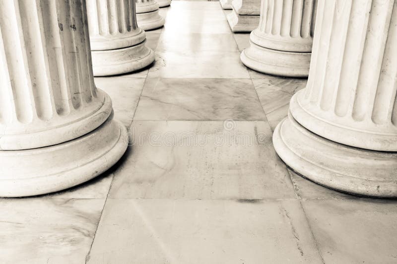 Columns in Athens, Greece stock image. Image of columns - 98189393
