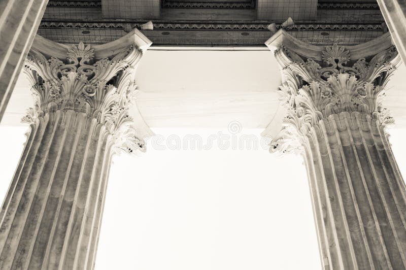 Columns in Athens, Greece stock image. Image of architecture - 98189429