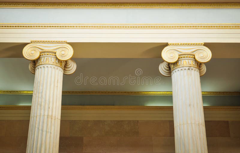 Columns in Athens, Greece stock image. Image of ancient - 98189903