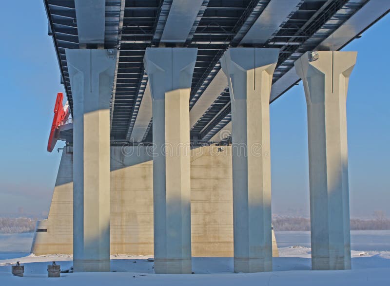 Columns stock image. Image of river, road, support, construct - 64539771