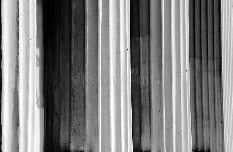 Row Of Columns In Black And White Stock Image - Image of classical ...