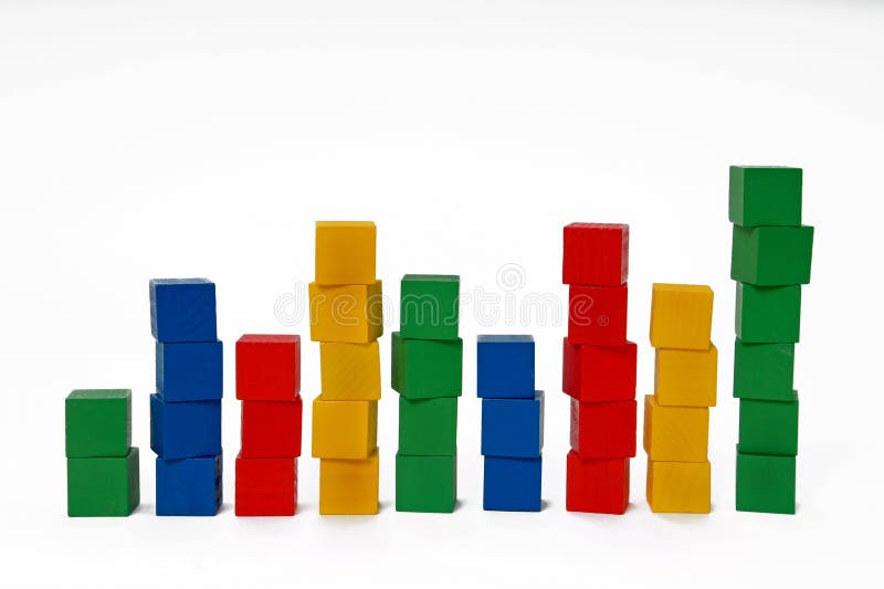 Columns of blocks stock photo. Image of blocks, wooden - 16881548