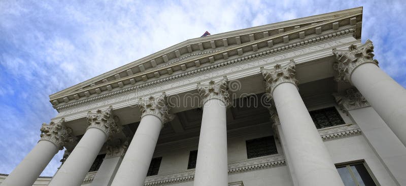 Columns on Building Pavilion Showing Architecture Design and Decorative ...