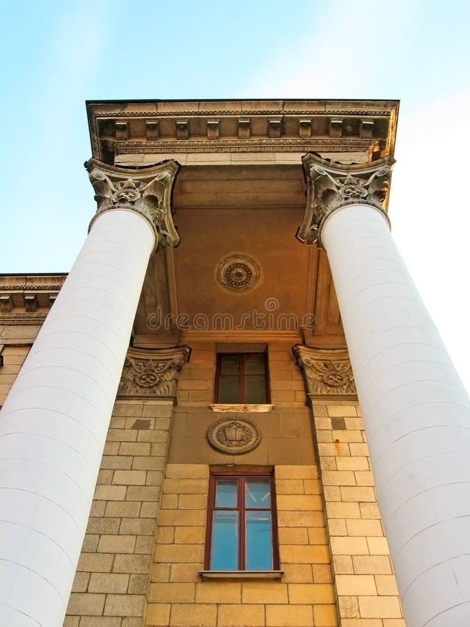 The Columns of so Called Stalin S Empire Style Stock Image - Image of ...