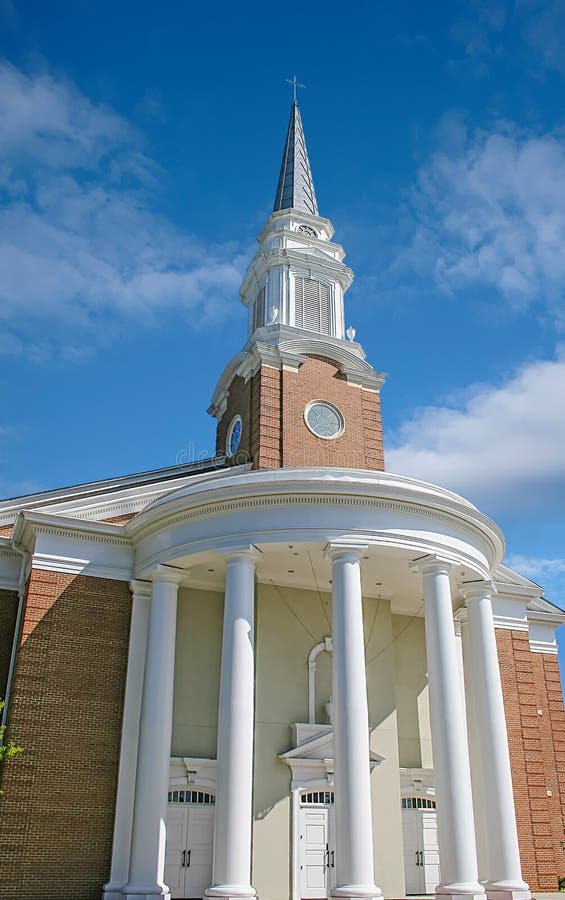 Columns on Church stock image. Image of baptist, sunday - 121759301