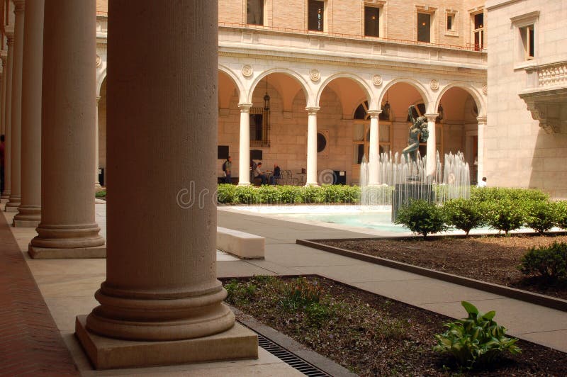 The Courtyard With Columns. Stock Image - Image of royal, architecture ...
