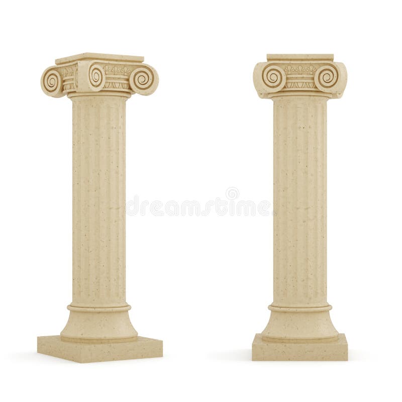 Stylized Greek columns stock vector. Illustration of architecture ...