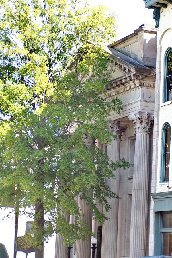 Columns in Front of Skyscraper Stock Photo - Image of rome, history: 173404