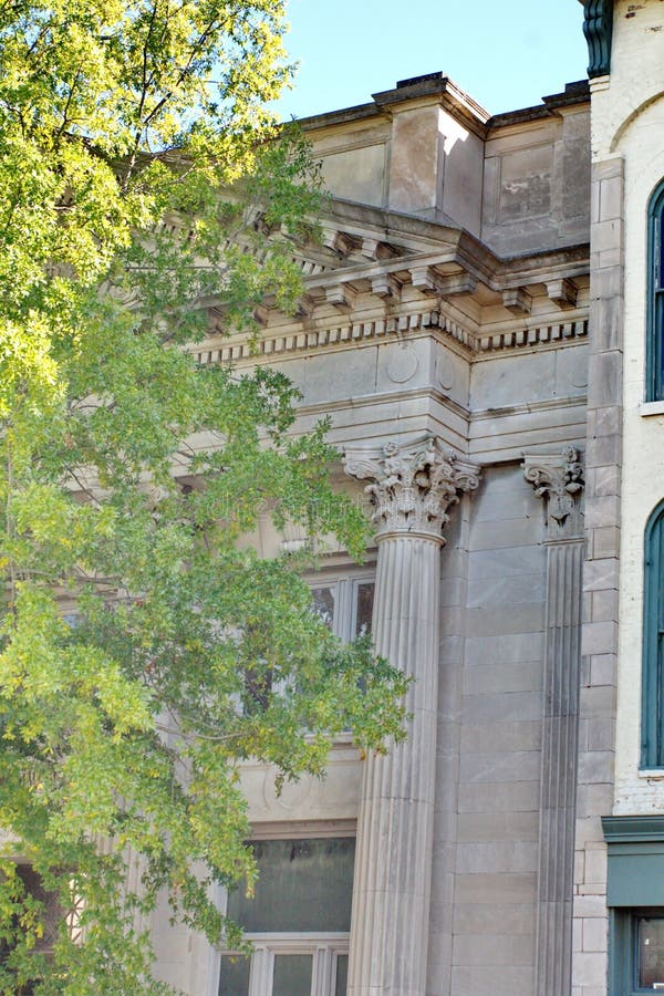 Columns in Front of Skyscraper Stock Photo - Image of rome, history: 173404