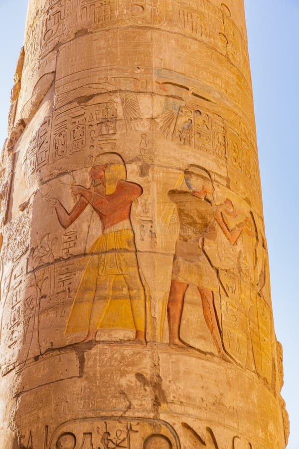 Columns of the Great Hypostyle Hall at the Karnak Temple Complex in ... Columns of the Great Hypostyle Hall at the Karnak Temple Complex in ...