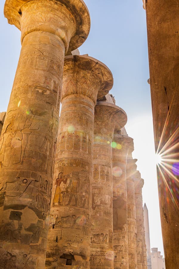Columns of the Great Hypostyle Hall at the Karnak Temple Complex in ... Columns of the Great Hypostyle Hall at the Karnak Temple Complex in ...