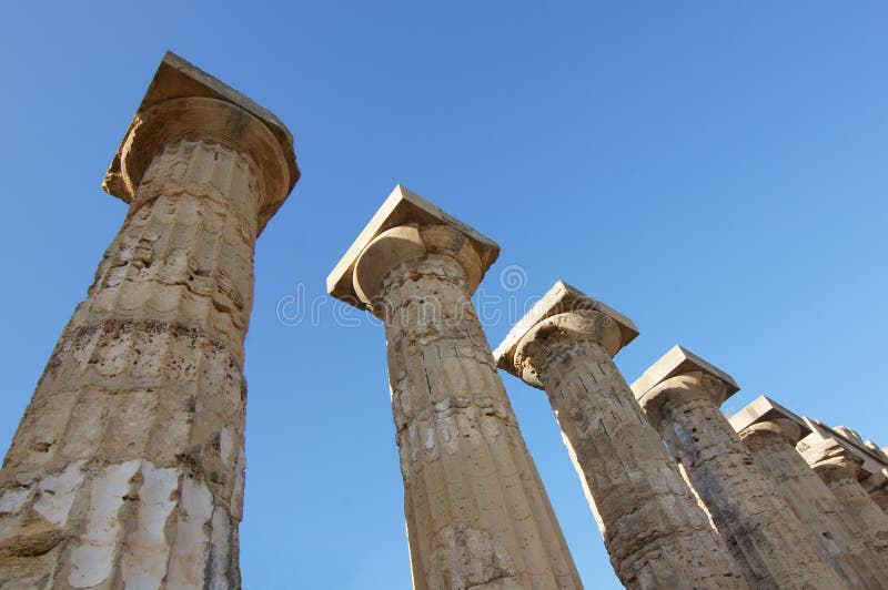 Columns Greek Temple stock image. Image of magna, temples - 19569797