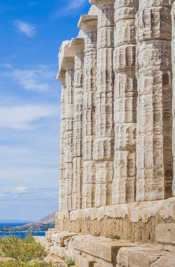 Columns of Greek temple stock photo. Image of columns - 48939110
