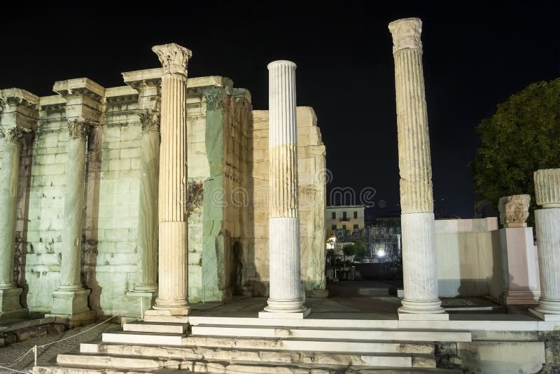 Columns of Hadrian Library stock photo. Image of ruins - 44446938