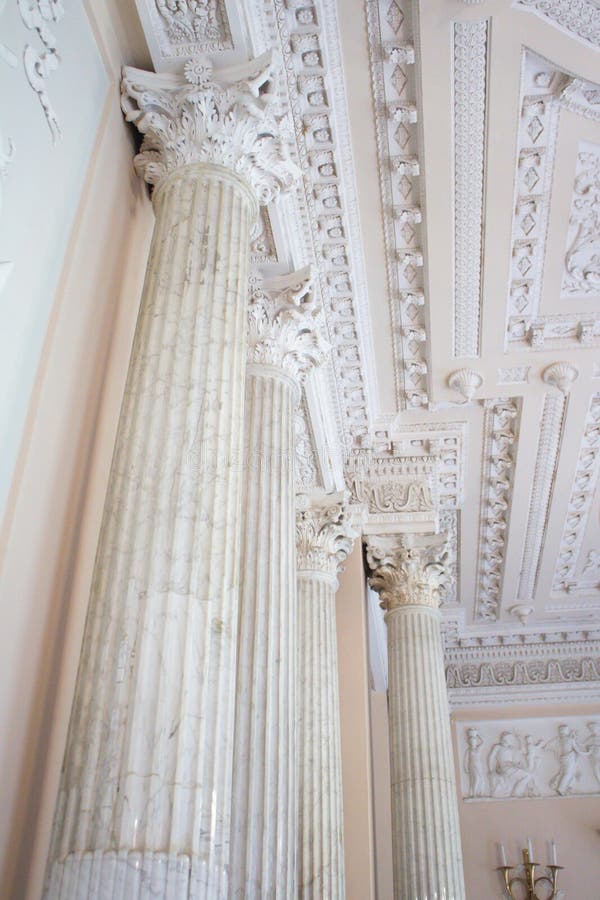 The columns in the hall. editorial stock image. Image of history ...