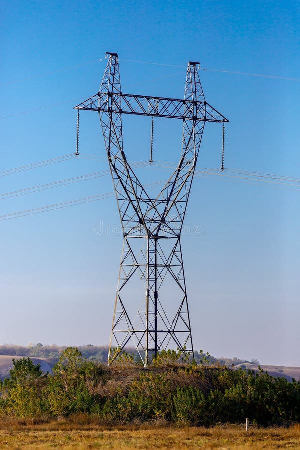 Columns high voltage power stock image. Image of technology - 61765153