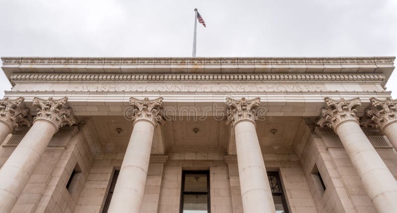 Columns on the Historic Washoe County Courthouse Stock Photo - Image of ...