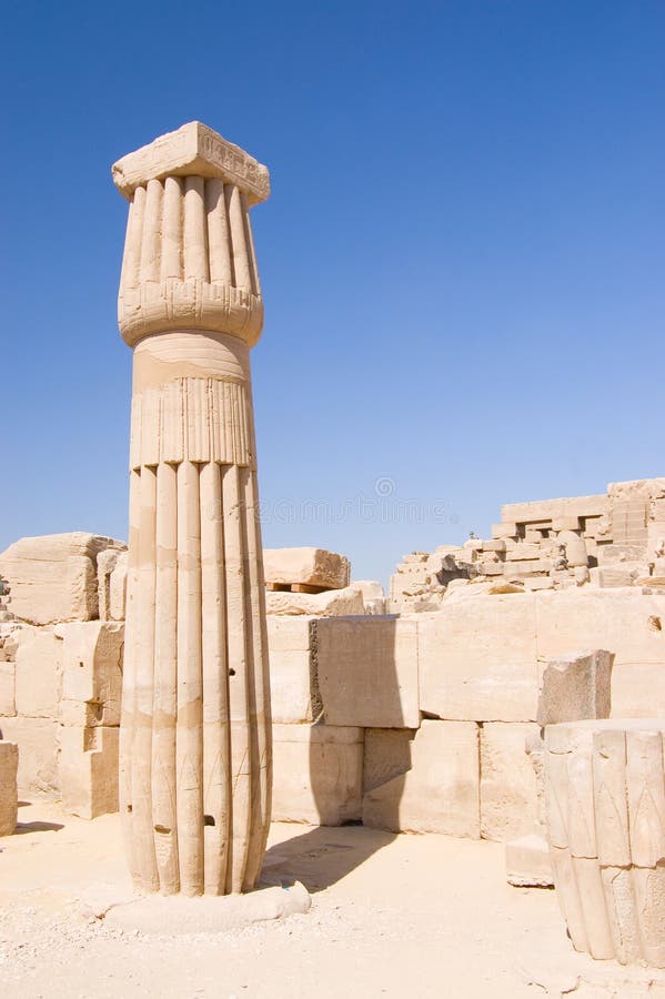 Columns at Karnak Temple, Luxor, Egypt Stock Image - Image of ...
