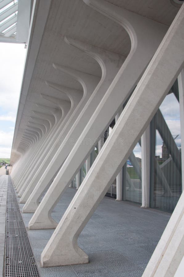 Columns at Luge Train Station Stock Image - Image of architecture ...
