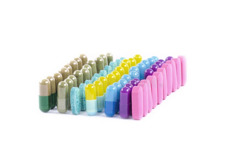 Columns of medicine stock image. Image of pills, medical - 37040653