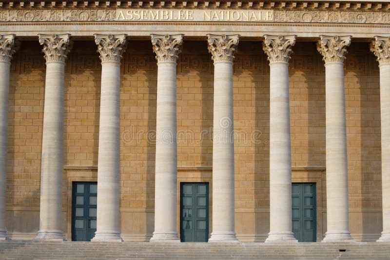 Columns of the National Assembly Building , Aka Bourbon Palace or ...