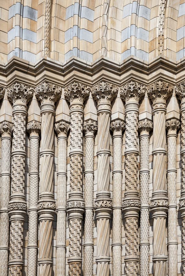 Columns at Natural History Museum Stock Image - Image of architectural ...