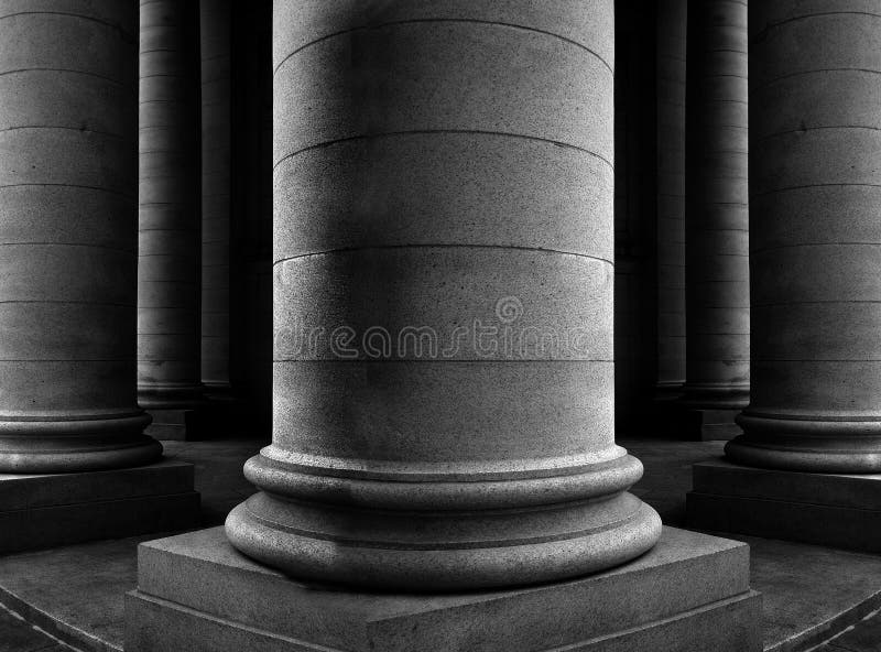 Columns on Old Building Bank Courthouse Architecture Stock Photo ...
