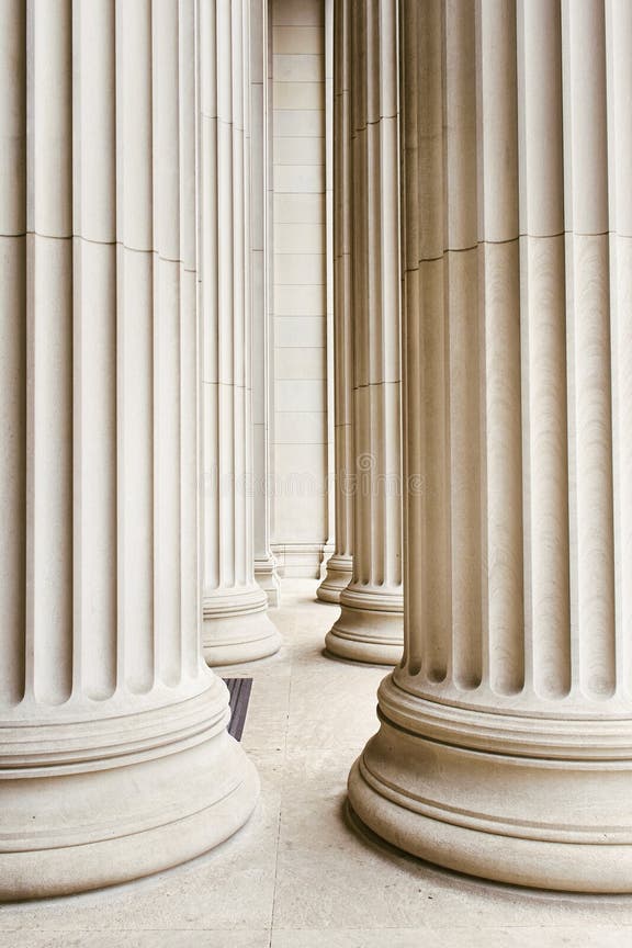 Columns old building stock image. Image of supporting - 36351755