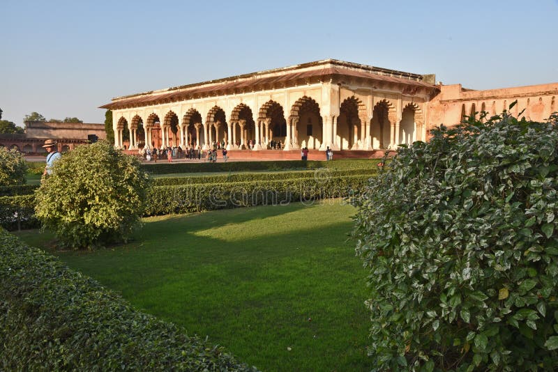 Columns in Red Fort of Agra Stock Image - Image of arch, famous: 29643441