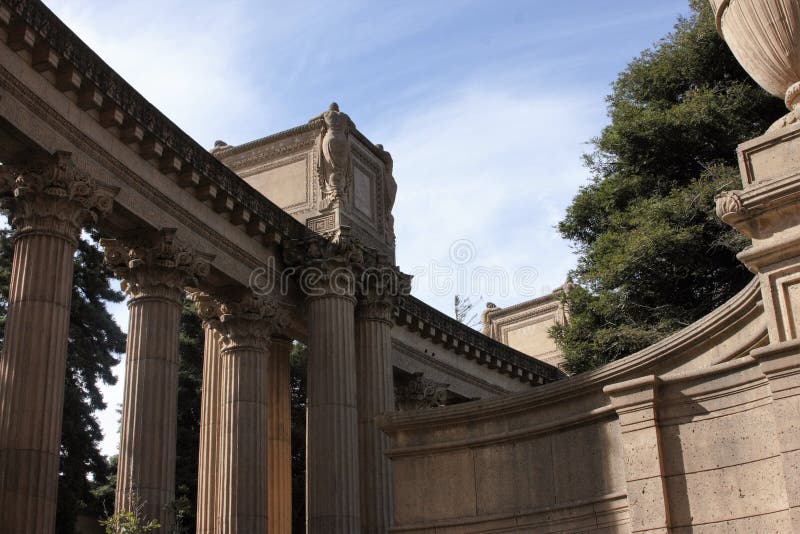 Columns from Palace of Fine Arts Stock Photo - Image of stone ...