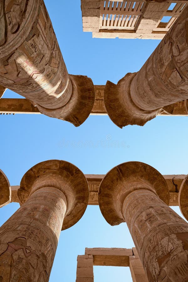 Columns, Pillars, and Carvings All with Designs on Them Stock Image ...