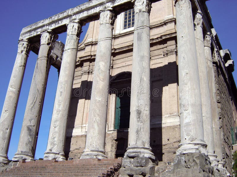 Columns of Roman Forum stock photo. Image of italy, stones - 1556880