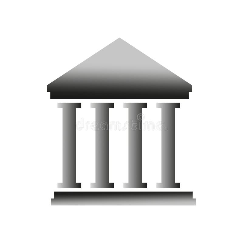 Columns with a Roof. Vector Illustration Stock Vector - Illustration of ...