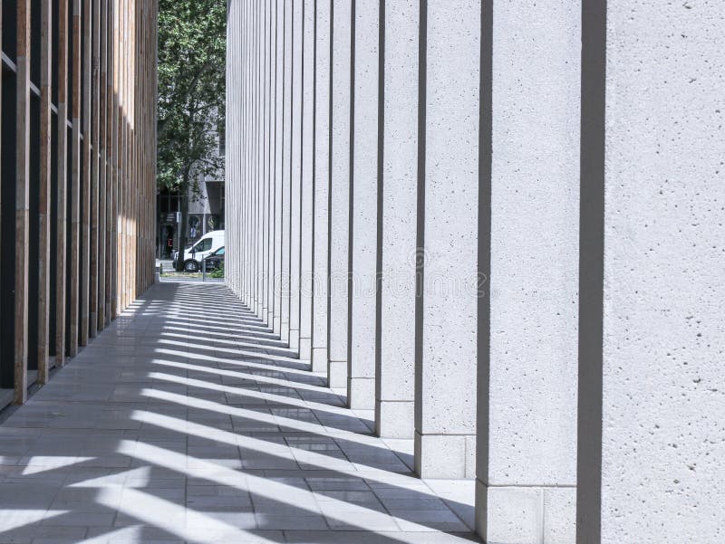 Architectural Composition with Modern Building Facade Details Stock ...