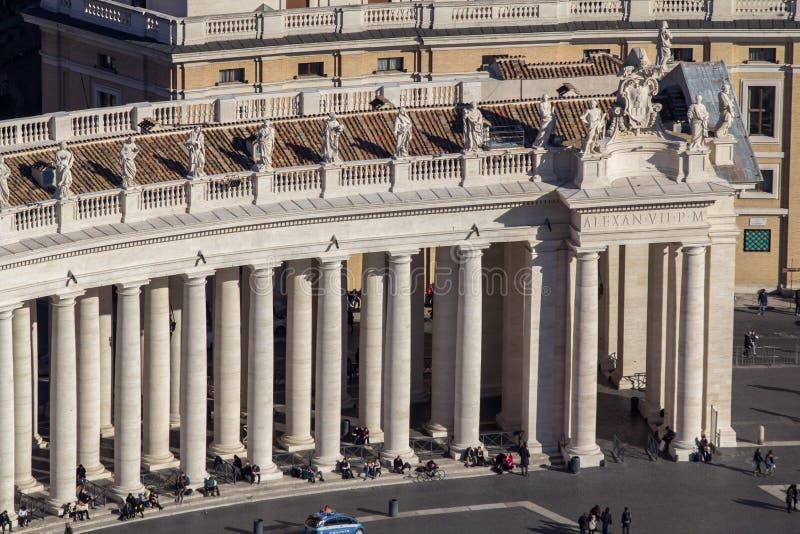 Columns on the St. Peter`s Square, Vatican City, Italy. Editorial Image ... Columns on the St. Peter`s Square, Vatican City, Italy. Editorial Image ...