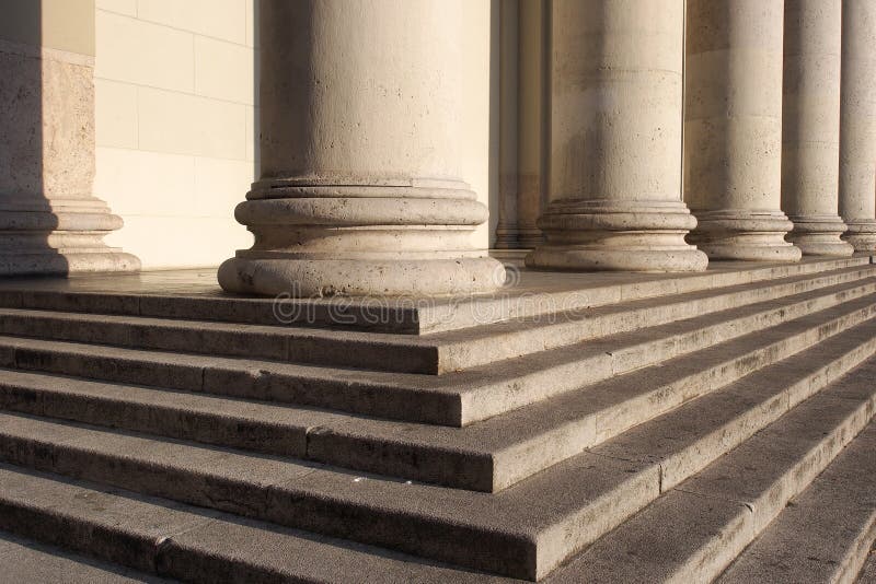 Columns and stairs stock photo. Image of staircase, outside - 55203934