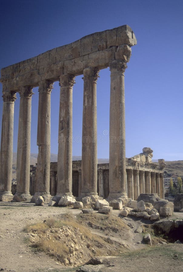 Columns, Temple of Jupiter stock photo. Image of marble - 2180096