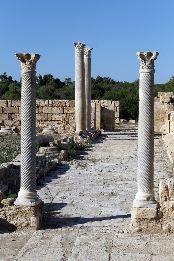 Columns and temple stock photo. Image of wall, roman - 29876074