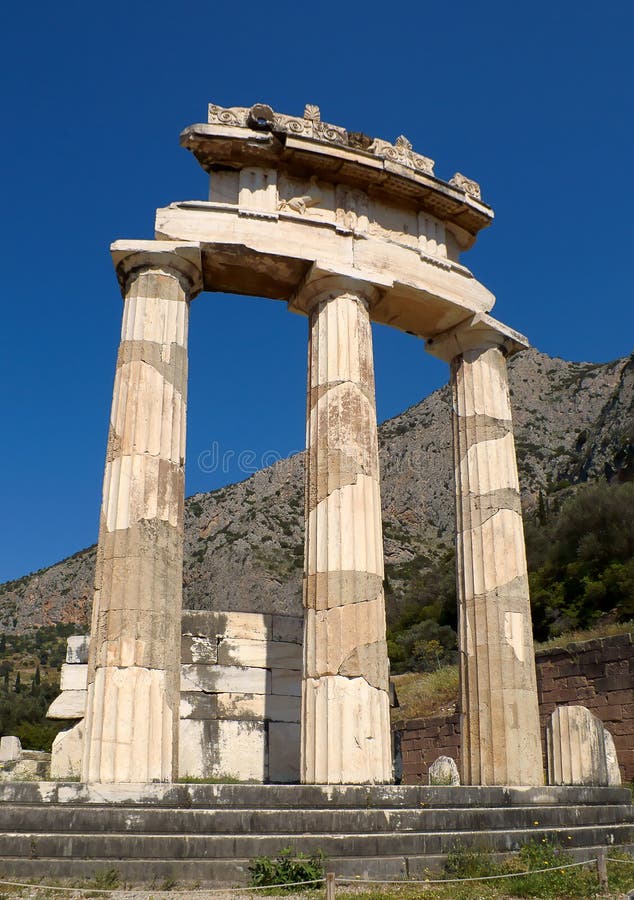 Columns of the Tholos Temple Stock Image - Image of ancient, greece ...