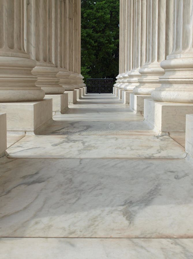 Columns at the United States Supreme Court Stock Photo - Image of ...