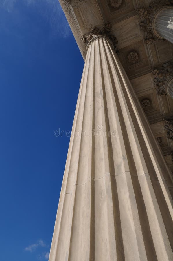 United States Supreme Court Pillars Stock Image - Image of pillars ...